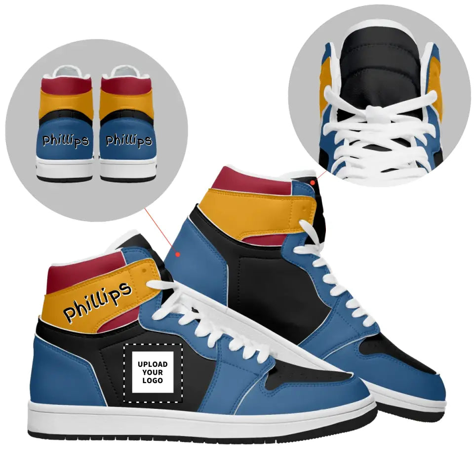 Custom High Top Retro-Inspired Sneakers | Personalized AJ1-Style Shoes